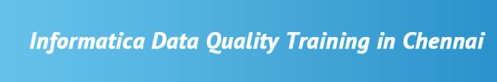 Informatica Data Quality Training in Chennai | IDQ Training