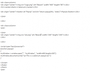 Alert & Popup Window Handling in Selenium WebDriver | Besant Technologies