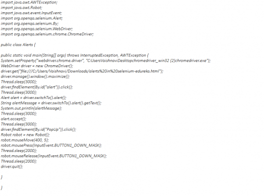 Alert And Popup Window Handling In Selenium Webdriver Besant Technologies